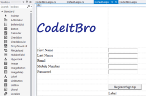Create a User Registration Form in ASP.NET (With SQL Server Database)