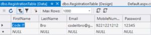 Create a User Registration Form in ASP.NET (With SQL Server Database)