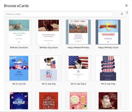 How To Send An ECard On Gmail 500 Templates 