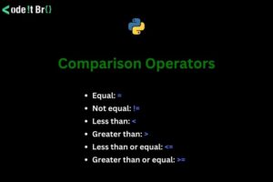 Comparison Operators in Python: Types, Syntax, and Examples
